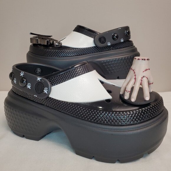CROCS | Shoes | Crocs Wednesday Stomp Clog X Platform Addams Family ...